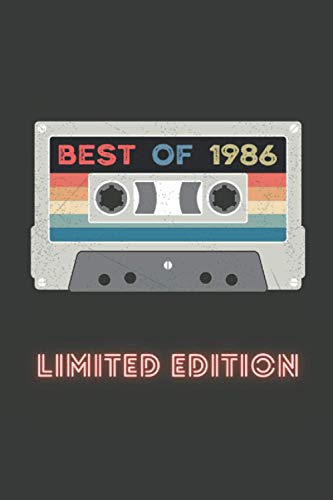 Best of 1986 Limited Edition: Vintage Cassette Tape Imagery Lined ...