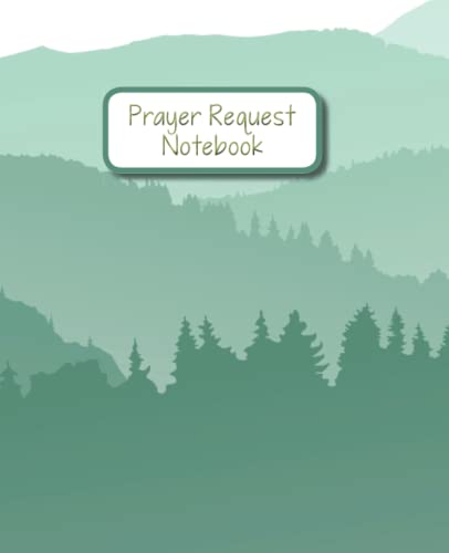 Prayer Request Notebook: Mountain Scenery Prayer Request Journal by ...
