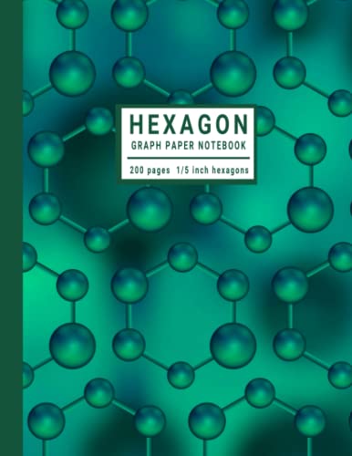Hexagon Graph Paper Notebook: Hexagonal Graph Composition Notebook 200 ...