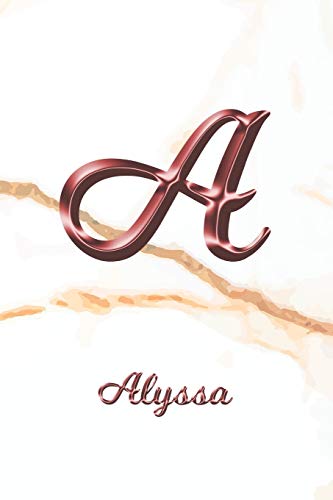Alyssa: Journal Diary | Personalized First Name Personal Writing ...