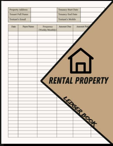 Rental Property Ledger Book: Rental Property Record Book | Income And ...