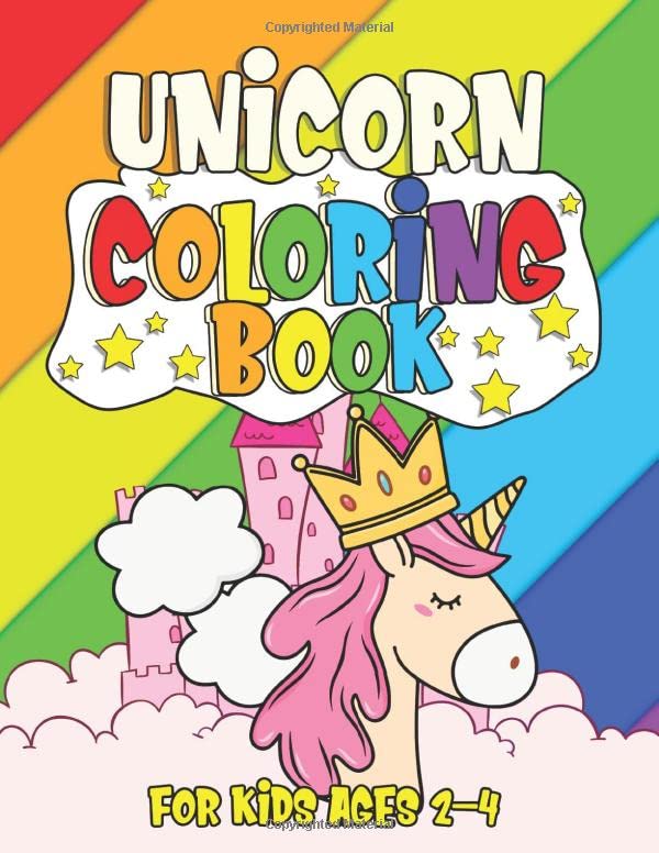 Unicorn Coloring Book for Kids Ages 2-4: Adorable and Various Unique ...