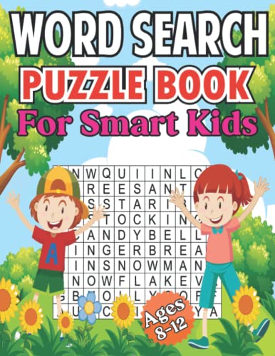 Word search puzzle book for smart kids ages 8-12: 100 Word Search ...