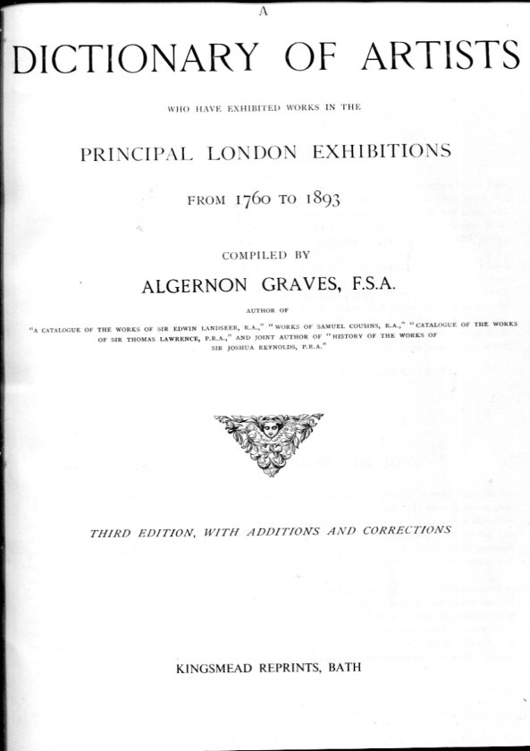 A Dictionary of Artists Who Have Exhibited Works in the Principal ...