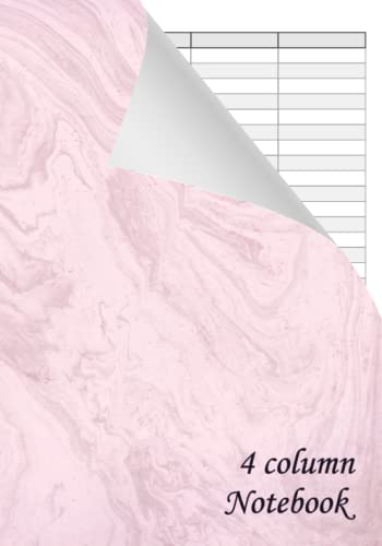 Four Column Notebook: Simple 4 Column Lined Book | College Ruled | B5 ...