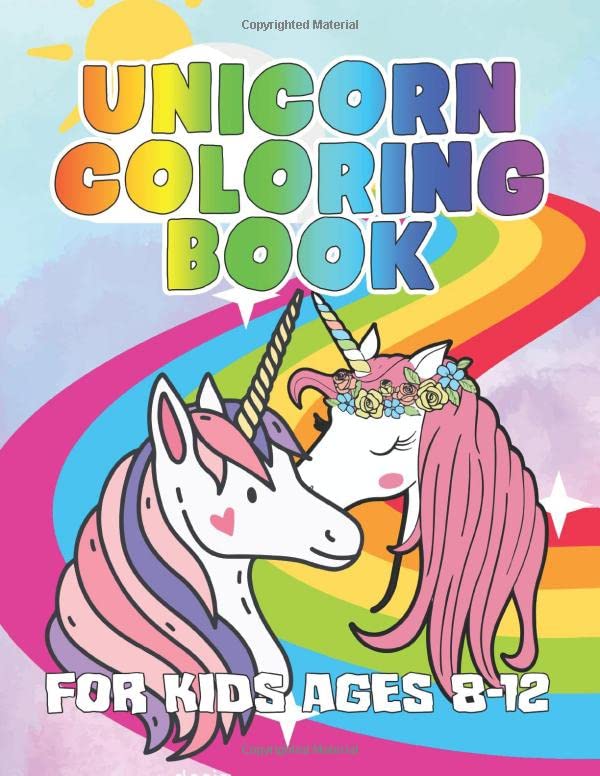 Unicorn Coloring Book for Kids Ages 8-12: Beautiful Unique Unicorns ...