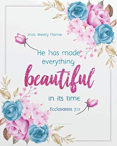 2020 Bible Verse Planner: Bible Verses Weekly Daily Monthly Planner ...