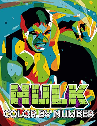 Hulk Color By Number: Superhero Avenger Team Marvel Cinematic Universe ...