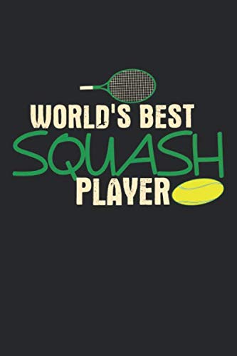 World's Best Squash Player: A5 Notizbuch, 120 Seiten punktiert, Squash ...