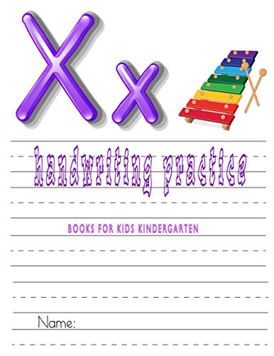 Handwriting practice books for kids kindergarten: 120 Blank handwriting ...