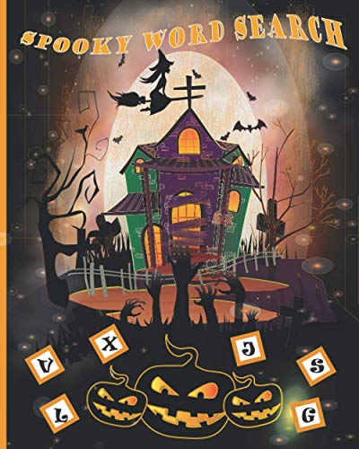 spooky word search: Halloween Word Search Puzzles Book, Large Print For ...