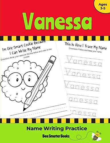 Vanessa Name Writing Practice: Personalized Name Writing Activities for ...