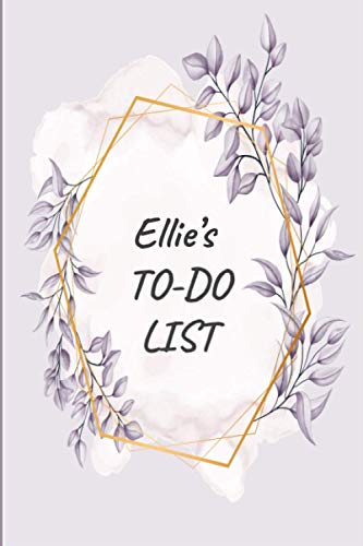 Ellie's TO-DO LIST: Simple Checklist Notebook, Journal Gift, 100 Pages ...