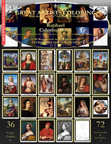 Raphael Coloring Book: Raphael Complete Art Coloring Book #1 - Color ...