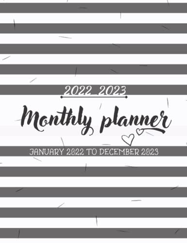 2022-2023 Monthly Planner: Deluxe 24 Month Monthly Planner and Calendar ...