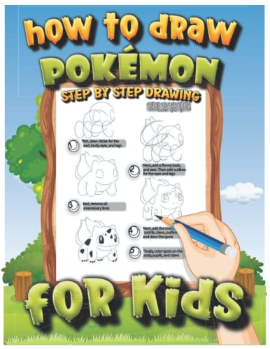 How To Draw Pokemon:: The Best Pokemon Drawing Book For Kids With Step ...