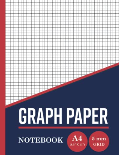 Graph Paper: 5mm Squared Paper | 0.5 cm Quad Ruled Composition Grid ...