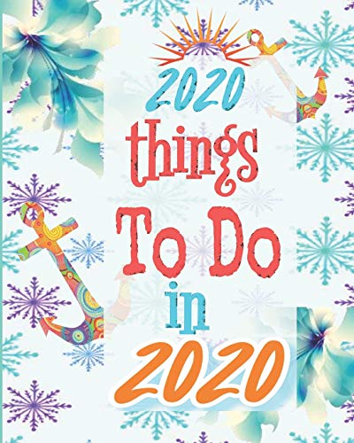 2020 Things To Do In 2020: Pretty one year Dated Planner (Jan-Dec ...