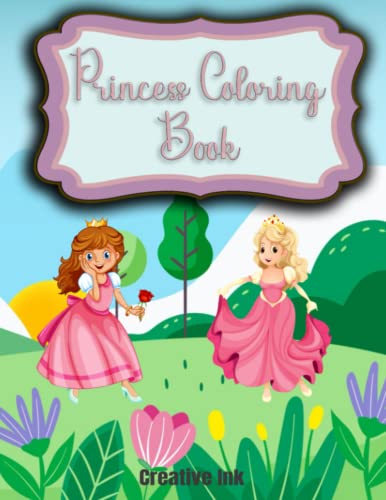 Princess Coloring Book : For Girls Ages 3-9,High Quality Coloring Pages ...