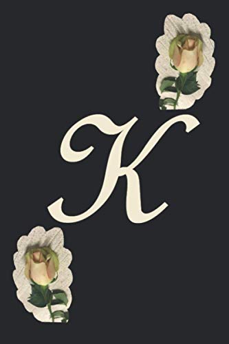 K: Letter K Initial Alphabet Monogram Notebook, Lined Notebook / Blank ...