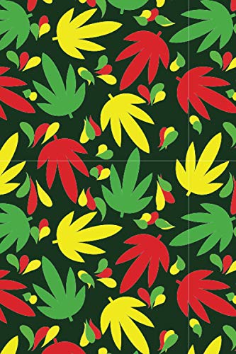 Cute Rasta Weed Journal: (6” x 9”) Weed Notebook for Women Men ...