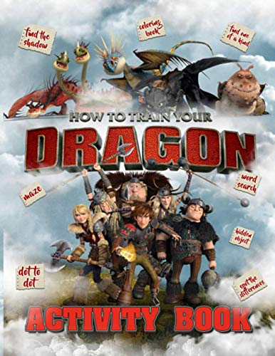 How To Train Your Dragon Activity Book: Great Find Shadow, Coloring ...