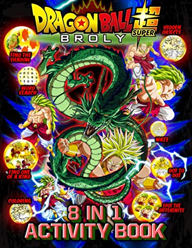 Dragon Ball Z Broly Activity Book: Unofficial Find Shadow, Word Search ...