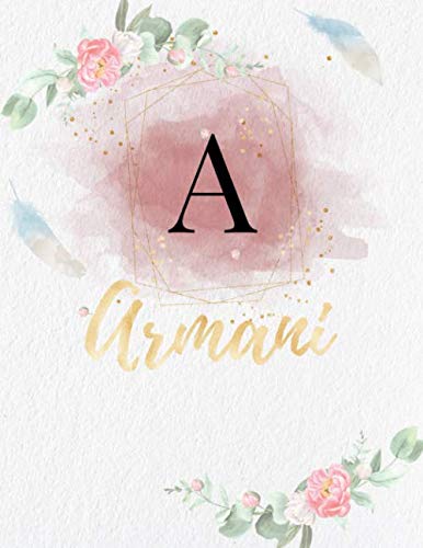 Armani: Personalized Writing Journal / Notebook for Girls and Women ...