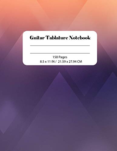 Guitar Tablature Notebook: Music Paper Sheet Blank Guitar Tab Paper| 8. ...