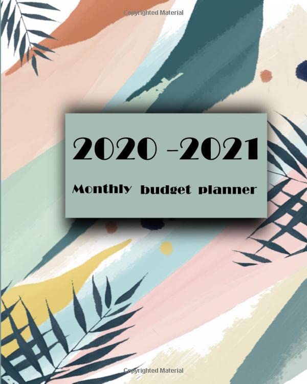 2020-2021 monthly budget planner: Two year Money Management Bill ...
