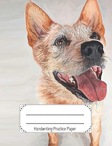 Handwriting Practice Paper: Notebook with Dotted Lined Sheets for Dog ...