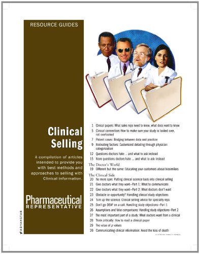 Clinical Selling by Pharmaceutical Representative | Goodreads