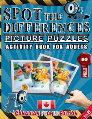 Spot the Differences : Picture Puzzles - Activity Book for Adults ...