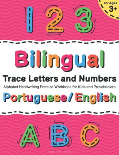 Bilingual Portuguese/English Trace Letters and Numbers | Alphabet ...
