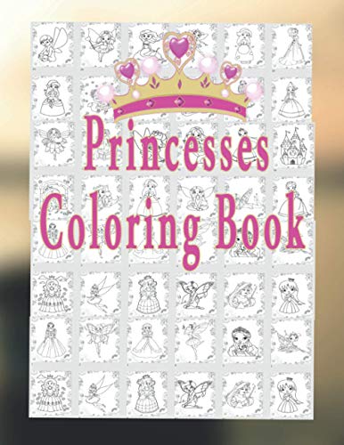 Princess Coloring Book: Princess Coloring Book for Girls, Kids ...