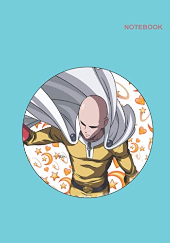 One-Punch Man Anime notebook: College-Ruled sketchbook for student, 110 ...