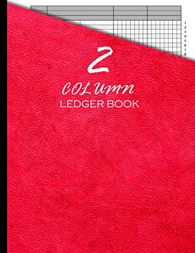2 Column Ledger Book: The perfect accounts record for small business or ...