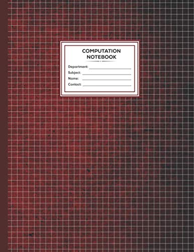 Computation Notebook: Engineering Design Notebook, 5x5 Quad Ruled ...
