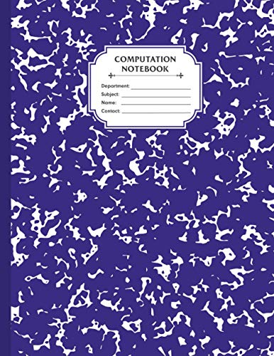 Computation Notebook: Quad Ruled Notebook, Engineering Paper ...