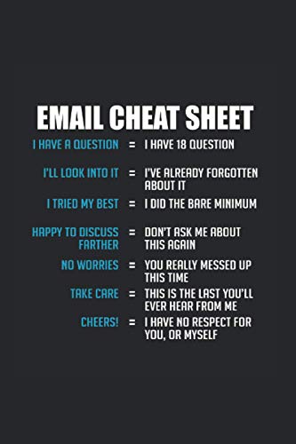Mail Cheat Sheet Hardworking Person Journal: Funny Dot-Grid Notebook If ...