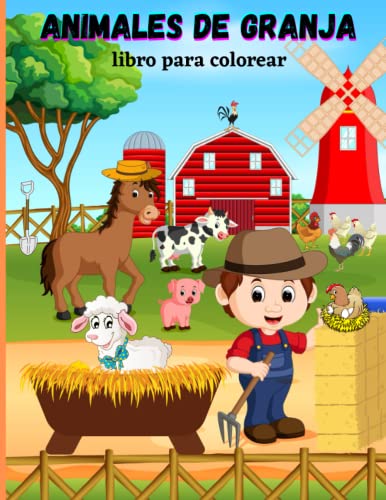 Animales de Granja Libro para Colorear: Increíble libro de actividades ...