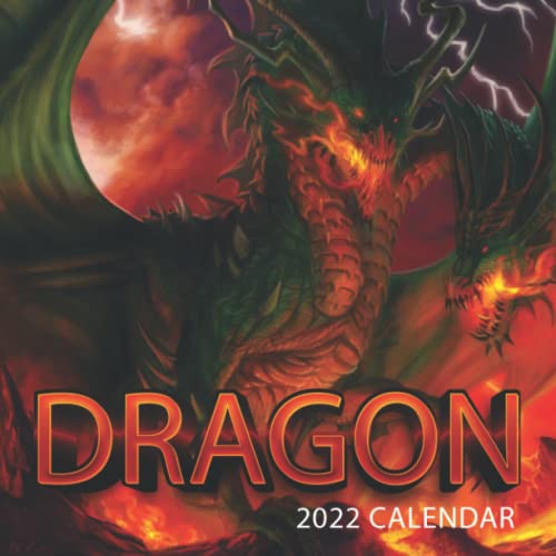 Dragon 2022 Calendar: Pictures Dragons Square Mini Planner Calendar ...