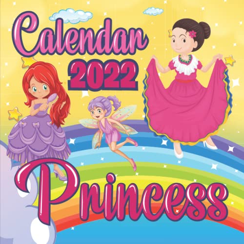 Princess 2022 Calendar: Great 12 Month Princess, From Jan 2022-Dec 2022 ...