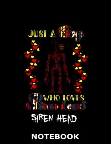 Siren Head Notebook: Siren Head Composition Notebook -120 Pages - Large ...