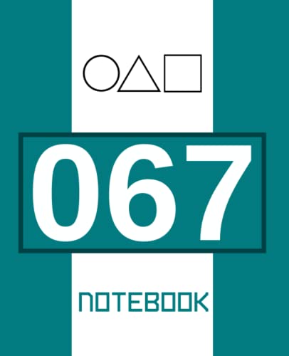 SQUID GAME Player 067 Fan Notebook: 200 pages, 7.5x9.25, Lined by CJ ...