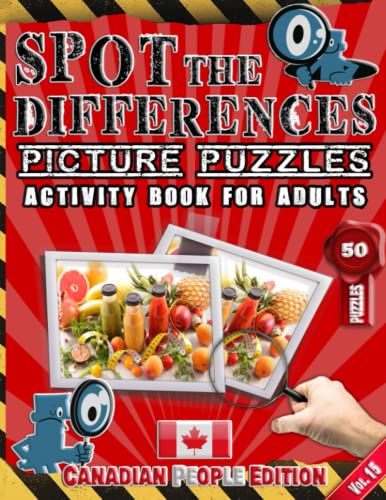 Spot the Differences : Picture Puzzles - Activity Book for Adults ...