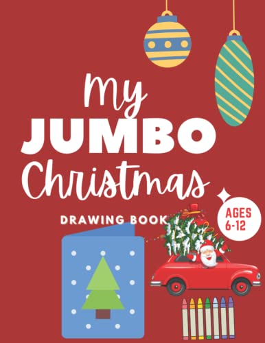 Jumbo Christmas Coloring Drawing Activity Book for Kids: How to Draw ...