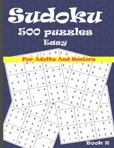 Sudoku 500 Easy Puzzles for Adults and Seniors by Lagace Books | Goodreads