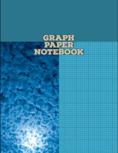 Graph Paper Notebook: ½ Inch Square Quad ruled, 8-1/2” ×11”150 sheets ...