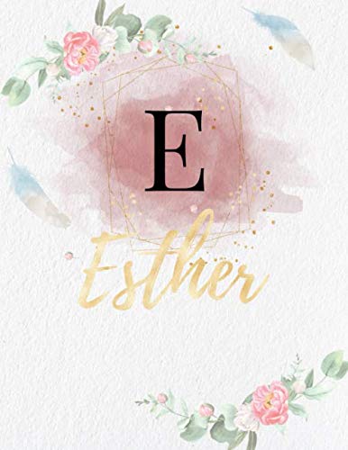 Esther: Personalized Writing Journal / Notebook for Girls and Women ...